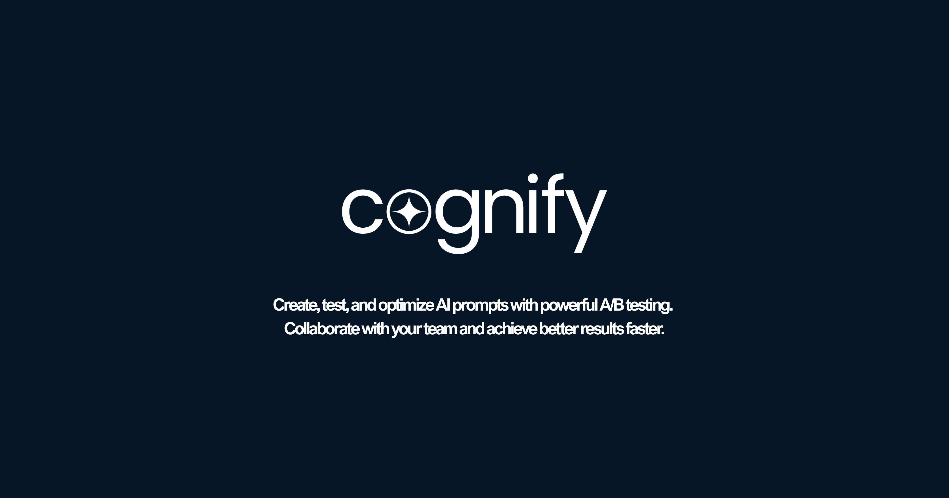 Cognify - AI Prompt Platform